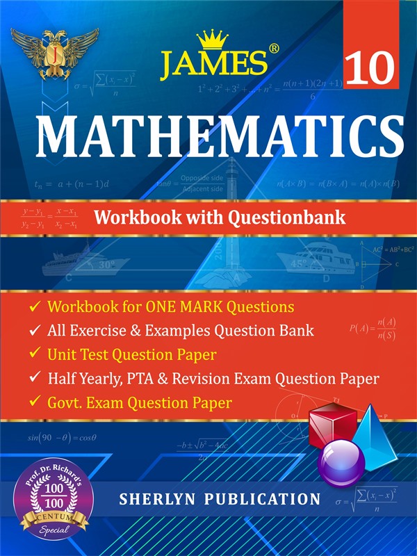 10th Mathematics (English Medium) Workbook - James Guide, Online Guides ...